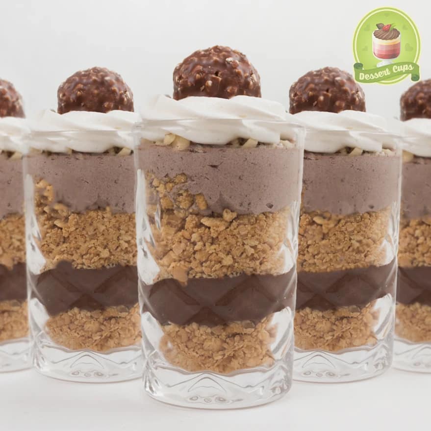 Ferrero Rocher Dessert im Glas - Glasdesserts
